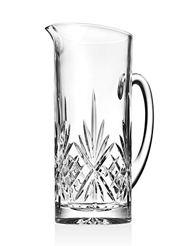 Godinger Beverage Pitcher Carafe, Cocktail Bar Mixing Glass - Dublin Collection, 34oz