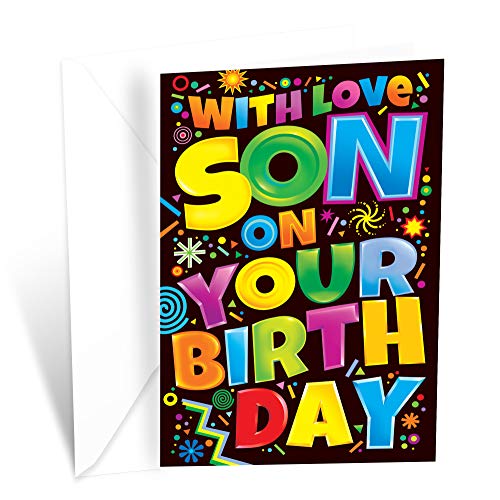 Happy Birthday Card For Son. With Love. You're Truly Someone Very Special | Made in America | Eco-Friendly | Thick Card Stock with Premium Envelope 5in x 7.75in | Packaged in Protective Mailer | Prime Greetings