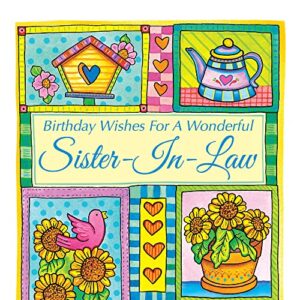 Birthday Card Sister-In-Law | Made in America | Eco-Friendly | Thick Card Stock with Premium Envelope 5in x 7.75in | Packaged in Protective Mailer | Prime Greetings