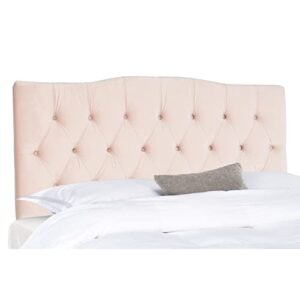 Safavieh Home Axel Modern Blush Pink Velvet Tufted Headboard, Full