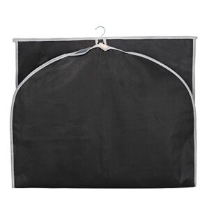 40" Garment Bags for Hanging Clothes (Set of 5) Suit Covers Bags for Men, Syeeiex Suit Bags for Closet Storage with Clear Window Suit Protector Garment Bags for Storage Travel Men, Black & Grey