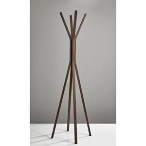 Adesso Toby Coat Rack, Walnut