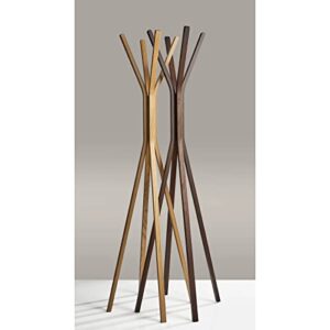 Adesso Toby Coat Rack, Walnut