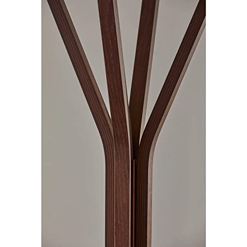 Adesso Toby Coat Rack, Walnut