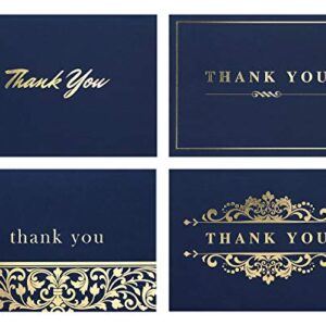 Spark Ink 100 Thank You Cards with Envelopes Bulk, Thank You Notes, Elegant Blank Cards & Envelopes, for Small Business, Wedding, Gift Cards, Christmas, Graduation, Bridal & Baby Shower, Funeral, 4x6