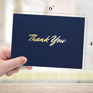 Spark Ink 100 Thank You Cards with Envelopes Bulk, Thank You Notes, Elegant Blank Cards & Envelopes, for Small Business, Wedding, Gift Cards, Christmas, Graduation, Bridal & Baby Shower, Funeral, 4x6