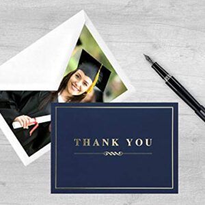 Spark Ink 100 Thank You Cards with Envelopes Bulk, Thank You Notes, Elegant Blank Cards & Envelopes, for Small Business, Wedding, Gift Cards, Christmas, Graduation, Bridal & Baby Shower, Funeral, 4x6