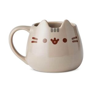 enesco name is mud “pusheen sculpted mug, 1 count (pack of 1), multicolor