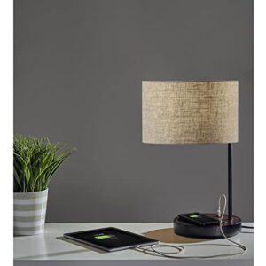 Adesso Oliver Wireless Charging Table Lamp