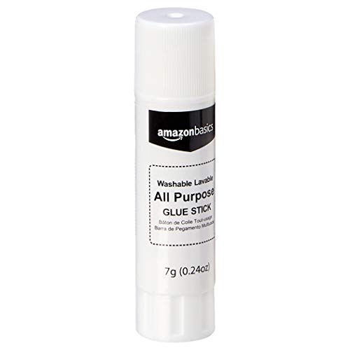 Amazon Basics All Purpose Bulk School Glue Sticks, Washable, 0.24-oz Stick, 30-Pack