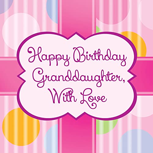 Granddaughter Birthday Card | Made in America | Eco-Friendly | Thick Card Stock with Premium Envelope 5in x 7.75in | Packaged in Protective Mailer | Prime Greetings (Birthday Present)