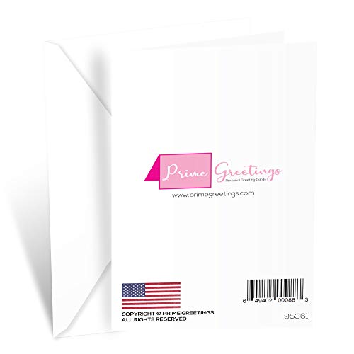 Granddaughter Birthday Card | Made in America | Eco-Friendly | Thick Card Stock with Premium Envelope 5in x 7.75in | Packaged in Protective Mailer | Prime Greetings (Birthday Present)