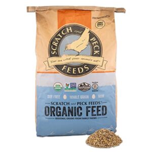 scratch and peck feeds organic mini pig young feed - 25-lbs - certified organic, non-gmo project verified - 4005-25