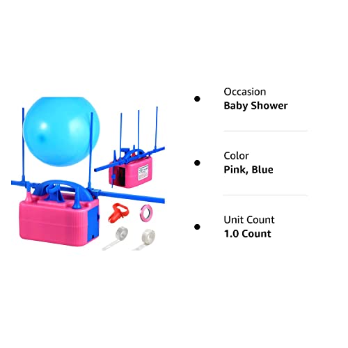 Party Zealot Electric Balloon Inflator Dual Nozzles with Balloon Sizer Air Pump US Standard Plug for Balloon Arch, Balloon Column Stand, and Balloon Decoration