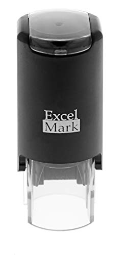 ExcelMark A-17 DIY Self-Inking Rubber Office Stamp Kit - Red and Blue Ink