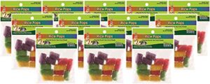 ware manufacturing 12 pack of small rice pops chew treats for small pets, 12 pops per pack