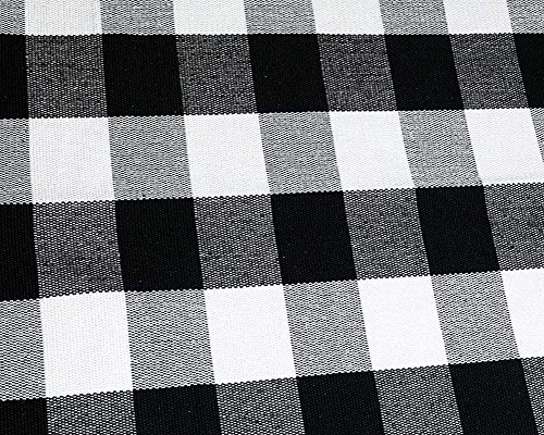 Winwinplus Buffalo Check Rug Hand-Woven Checkered Plaid Rug for Outdoor/Indoor/Door/Floor/Front Porch, Black and White Outside Mat 17.7inch x 27.5inch