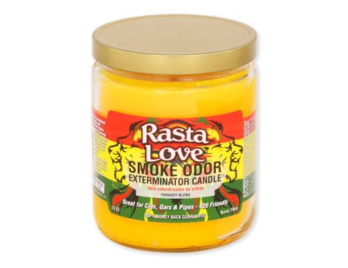 Smoke Odor Exterminator 13oz Jar Candles Rasta Love, (2)