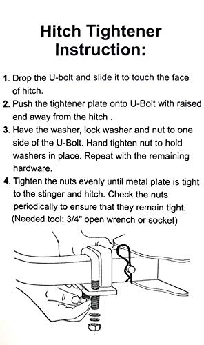 MaxxHaul 50023 Hitch Tightener Anti Rattle Stabilizer for 1.25" to 2" Hitches Reduce Movement On Hitch Mount Cargo Carrier Bike Rack