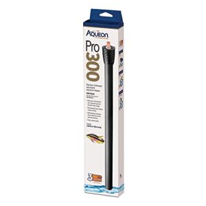 aqueon pro 300 submersible aquarium fish tank heater, 300 watts, for up to 100 gallon fish tanks