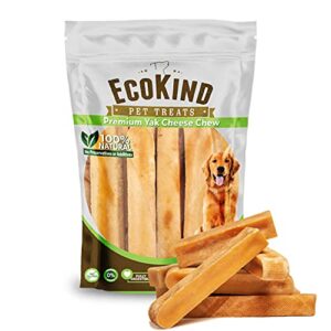 ecokind himalayan dog chews | 1 lb. bag | healthy dog treats, odorless dog chews, rawhide free, long lasting dog bones for aggressive chewers, indoors & outdoor use, made in the himalayans