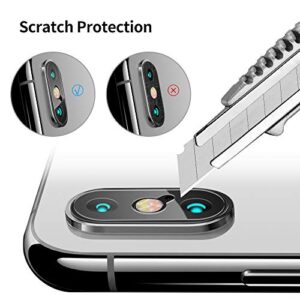 Tensea Back Camera Lens Protector Apple iPhone Xs Max/Xs/X Tempered Glass Film Screen Protector, Anti-Scratch, Anti-Fingerprint, Ultra Thin, High Definition, 4 Pack