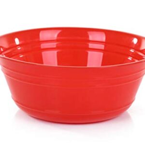 Mintra Home Snack Bowls (Large 2pk (4L), Red)