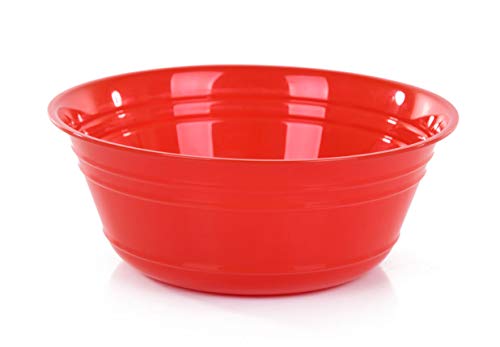 Mintra Home Snack Bowls (Large 2pk (4L), Red)