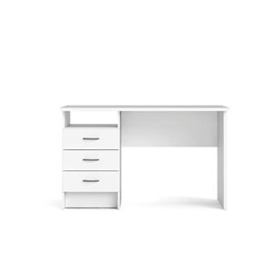 Tvilum Whitman Desk with 3 Drawers, White