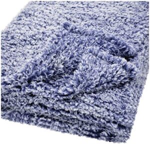 mainstay lightweight navy sherpa throw 50 in x 60 in