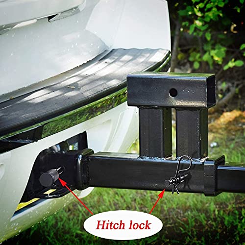 AC-DK Trailer Hitch Lock Pin, 5/8" Pin Dia, Extra Long 3-1/2" Span for Class III,IV,V Hitches, for Tow Truck, Bike, Car and Boat. Keyed Alike (1-Pack, 5/8" Pin)