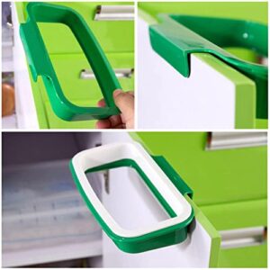 Portable Plastic Door Garbage Trash Bag Can Rack Holder Kitchen Tool 2Pcs (Color Random)