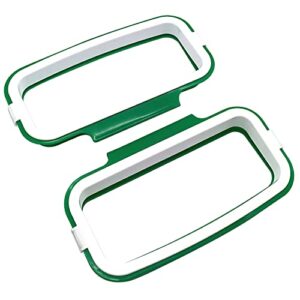 Portable Plastic Door Garbage Trash Bag Can Rack Holder Kitchen Tool 2Pcs (Color Random)