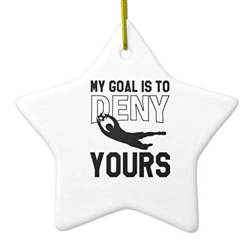 Christmas Soccer Goalie Star Christmas for Christmas Tree Decoration,