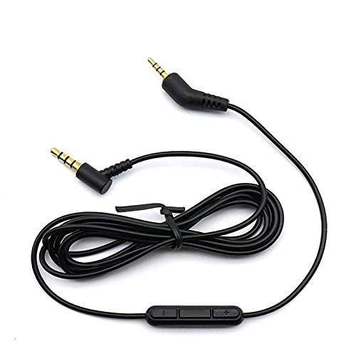 Replacement Audio Cable Extension Cord Compatible with Bose Quiet Comfort 3 QC3 QC 3 Headphones Replacement Cord (with Inline Microphone and Volume Control)