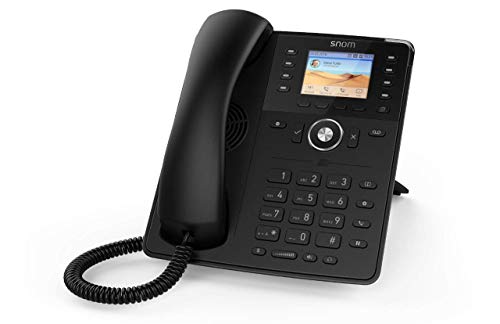 Snom D735 SIP VOIP 2.7" PoE Phone with USB WiFi Stick Support Black