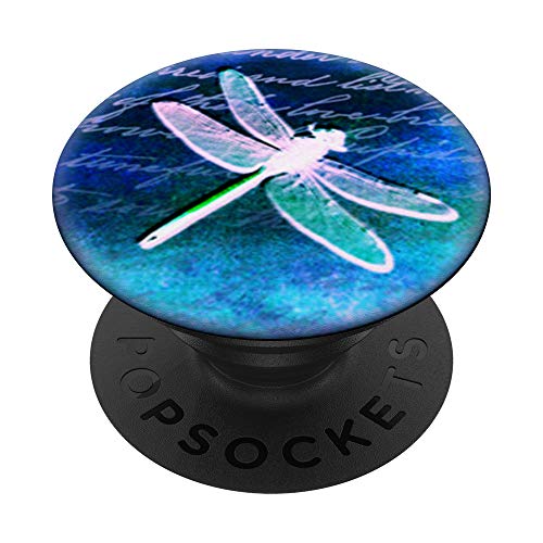 Dragonfly Pop Socket - Cute Vintage Rainbow Dragonfly 1 PopSockets PopGrip: Swappable Grip for Phones & Tablets