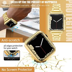 top4cus 40mm Cover Environmental Soft Flexible TPU Anti-Scratch Lightweight Protective 40mm Iwatch Case Compatible with Apple Watch Series 7 Series 6/SE/5/4 Series 3/2/1 - Gold