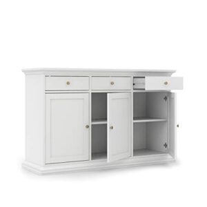 Tvilum Sonoma Sideboard with 3 Doors and 3 Drawers, White