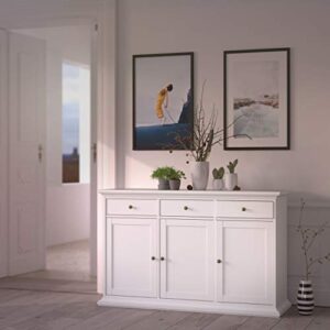 Tvilum Sonoma Sideboard with 3 Doors and 3 Drawers, White