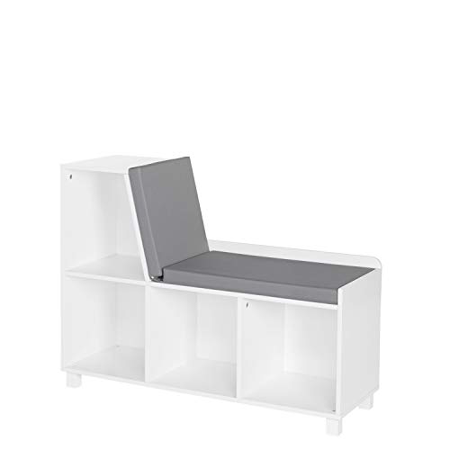 RiverRidge Book Nook Collection Kids Cubbies Storage Bench, White