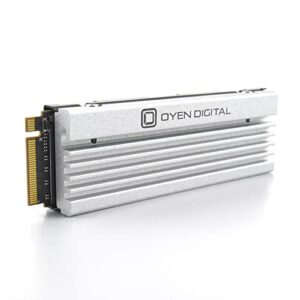 oyen digital dash pro 4tb nvme pcie tlc nand ssd with heatsink, compatible with sony ps5 internal m.2 slot