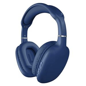 hypergear bluetooth wireless headphones with built-in mic & controls, over ear noise isolating fit headphones & memory foam ear cup + quick paring for travel, home office, online & more [blue] 15611