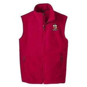 greekgear kappa alpha psi fleece crest - shield vest 3x-large maroon