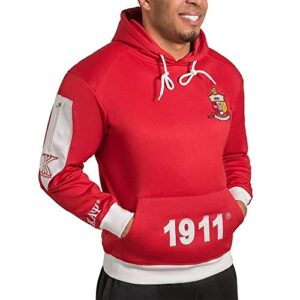 kappa alpha psi elite hooded pullover medium red