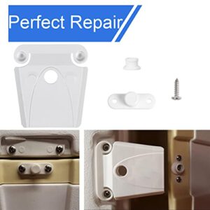 Cooler Latch Posts and Screws for Igloo,Replacement Igloo Cooler High Strength Cooler Latch,Cooler Plastic Latchs Set,Igloo Cooler Latch Replacement Kit,Set of 2