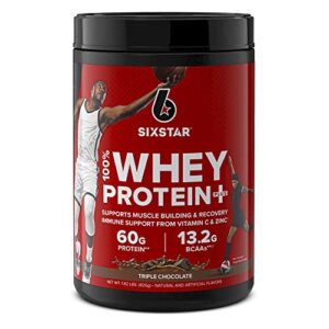 six star elite series 100% whey protein plus triple chocolate 1.8lbs us