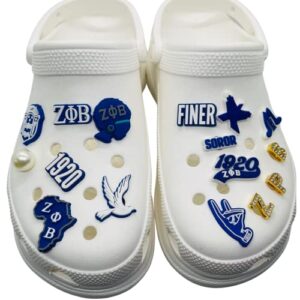 16 pcs zeta phi beta zpb so sweet finer shoe charms