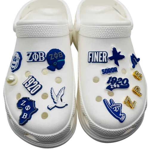 16 PCS ZETA PHI BETA ZPB SO SWEET FINER SHOE CHARMS