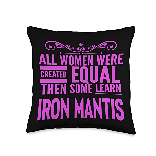 Iron Mantis Women Martial Arts Gear Master Students Throw Pillow, 16x16, Multicolor